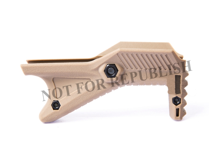 Cobra Style Tan Angled Forward Grip / Handstop | HopUp Airsoft