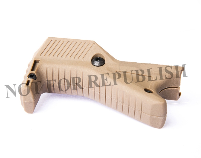 Cobra Style Tan Angled Forward Grip / Handstop | HopUp Airsoft