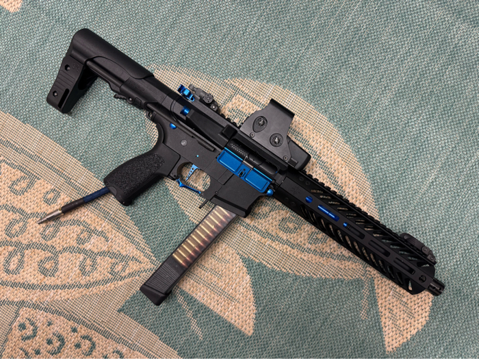 Fully Built Blue ARP9 Polarstar Jack PDW HPA | HopUp Airsoft