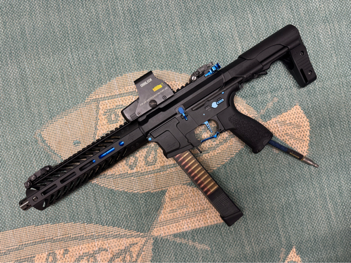 Fully Built Blue ARP9 Polarstar Jack PDW HPA | HopUp Airsoft