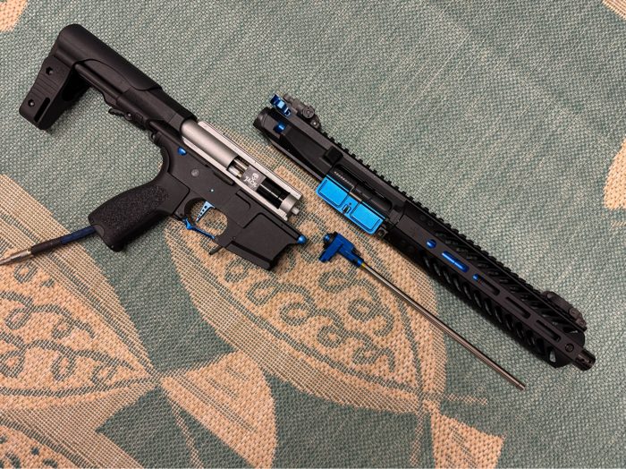 Fully Built Blue ARP9 Polarstar Jack PDW HPA | HopUp Airsoft